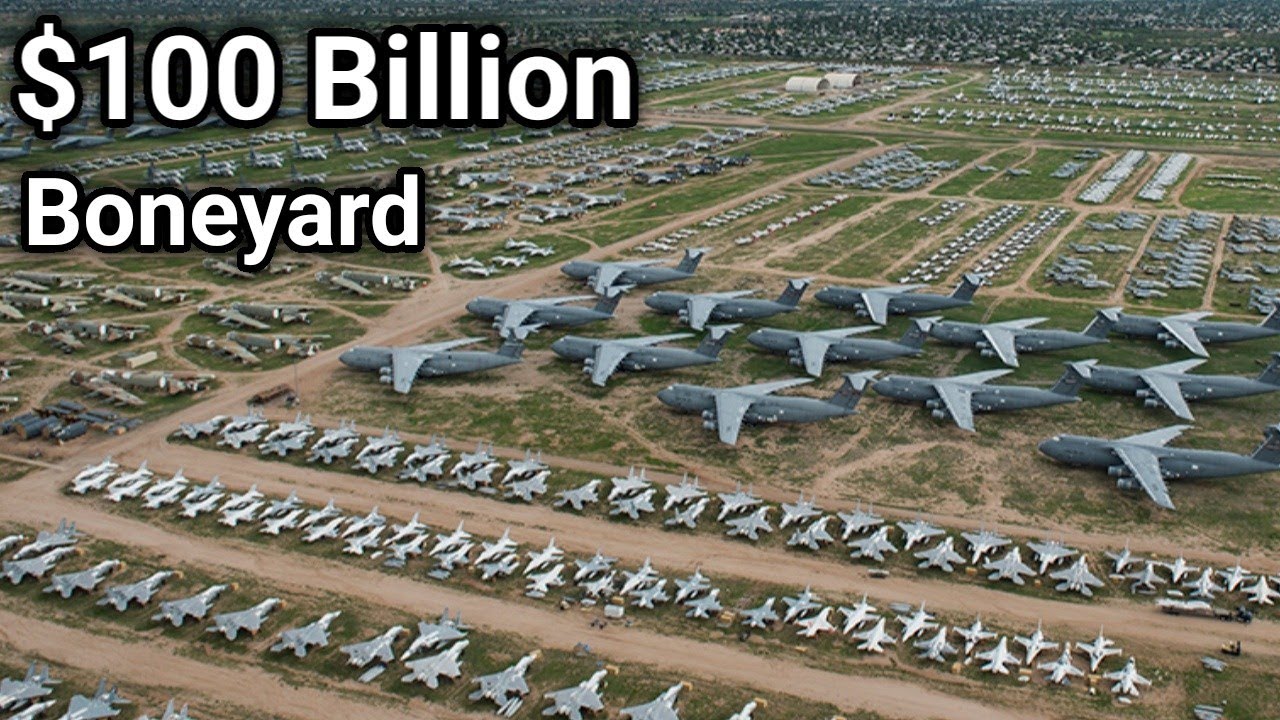 Inside 100 Billion $ Military Aircraft Boneyard In US - YouTube