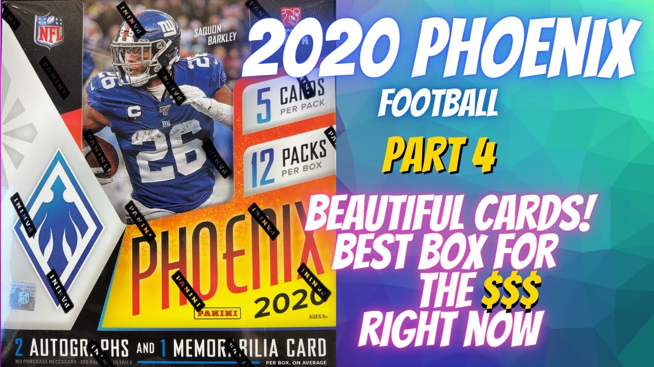 2020 Panini Phoenix Football Hobby Box. Part 4. Sweet looking cards ...