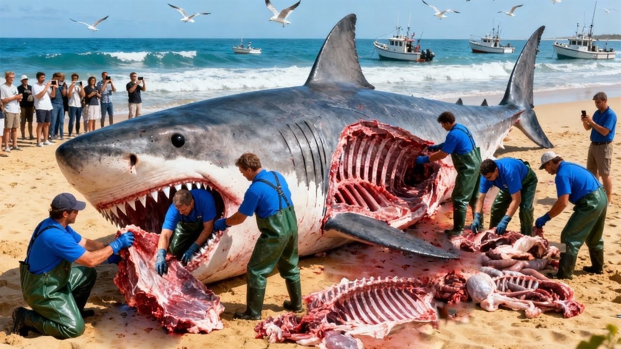 Giant Creatures of the Ocean 🐋 How Fishermen Catch Whales and Sharks ...