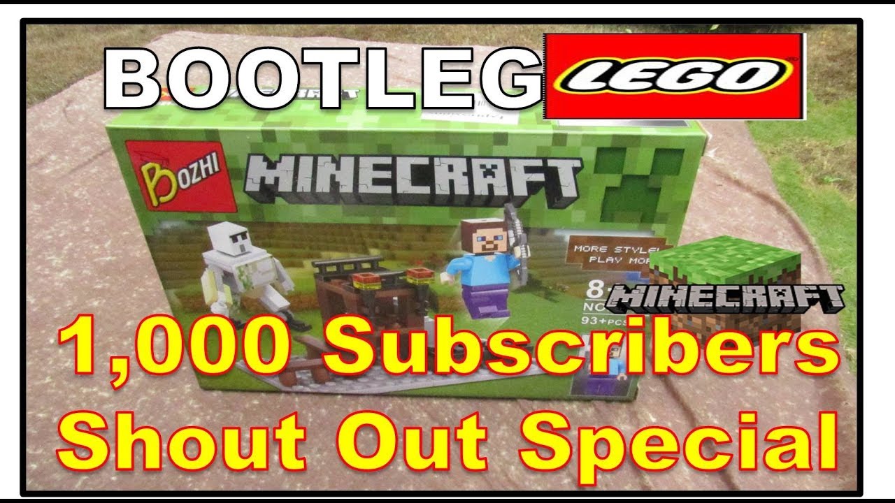 1,000 subscribers shout out & LEGO MINECRAFT Bootleg building | BOZHI ...
