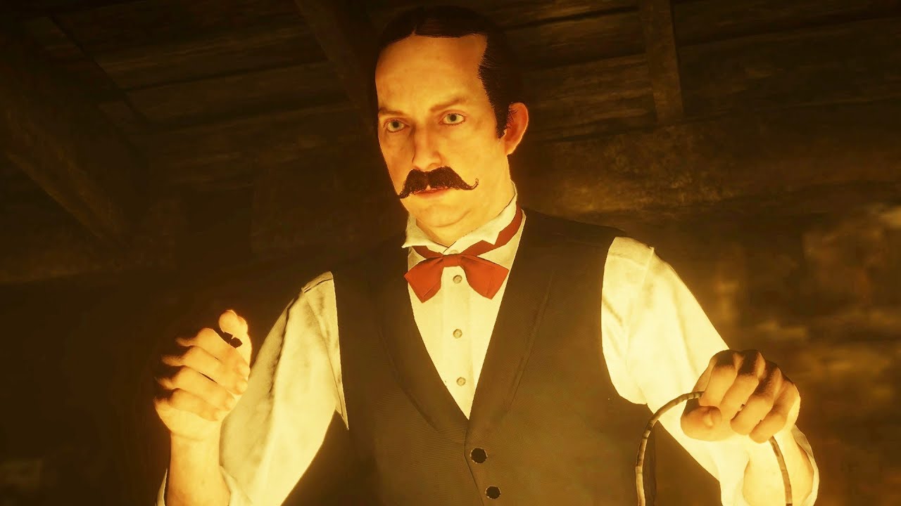 Red Dead Redemption 2 PC (4K) | Arthur Atrapa a Edmund Lowry | - YouTube