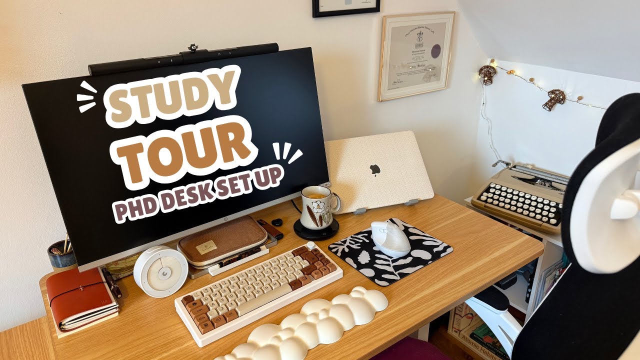 Study Tour - Part 1: PhD Desk Set Up and Craft Corner - YouTube