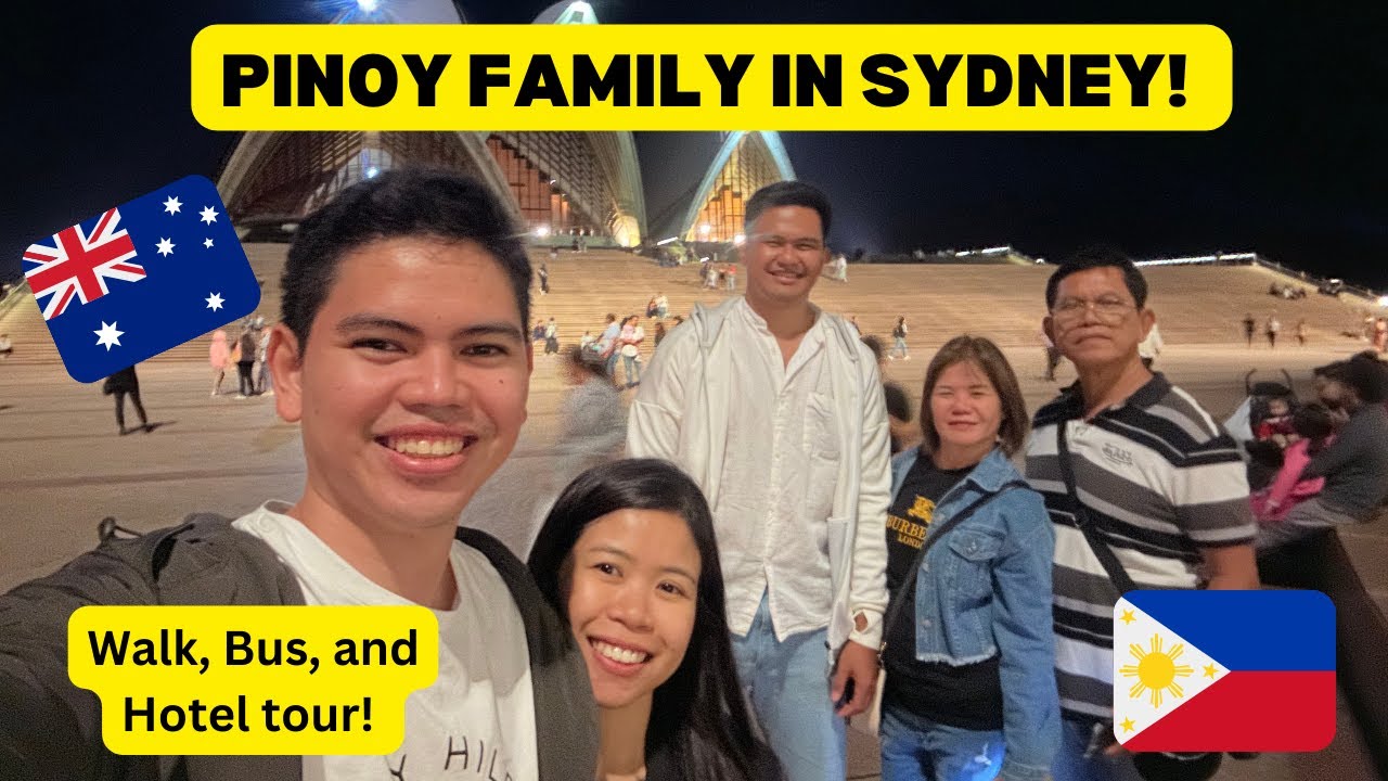 PINOY FAMILY FIRST TIME IN SYDNEY | SAN MAGANDA MAG PUNTA SA SYDNEY ...