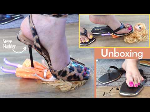 ●Unboxing● Two Gorgeous Shoes - Steve Madden & Aldo (GIFT) ||| Crushing A Doll Under Those Shoes