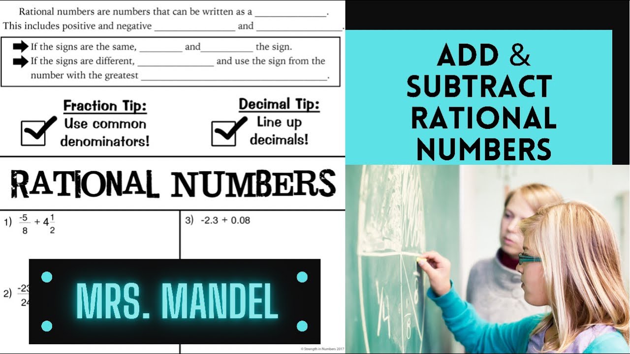 Add & Subtract Rational Numbers - YouTube