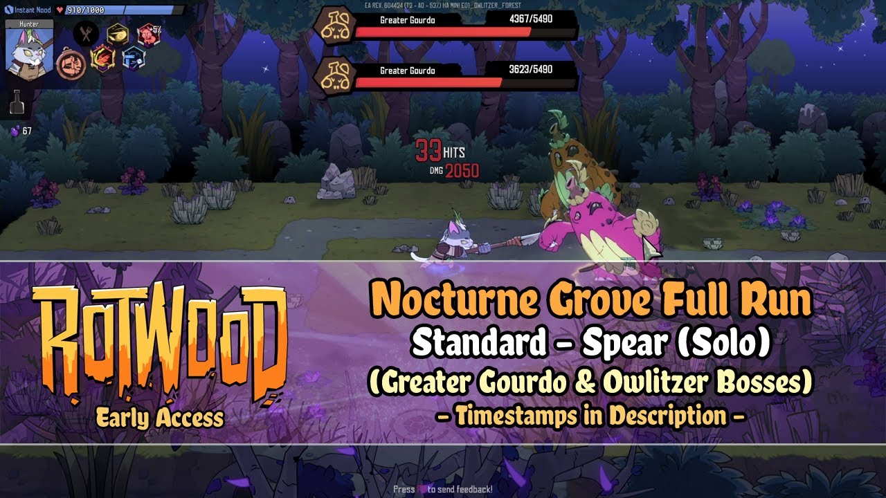 Rotwood Early Access - Nocturne Grove [Standard - Spear] Solo Run ...