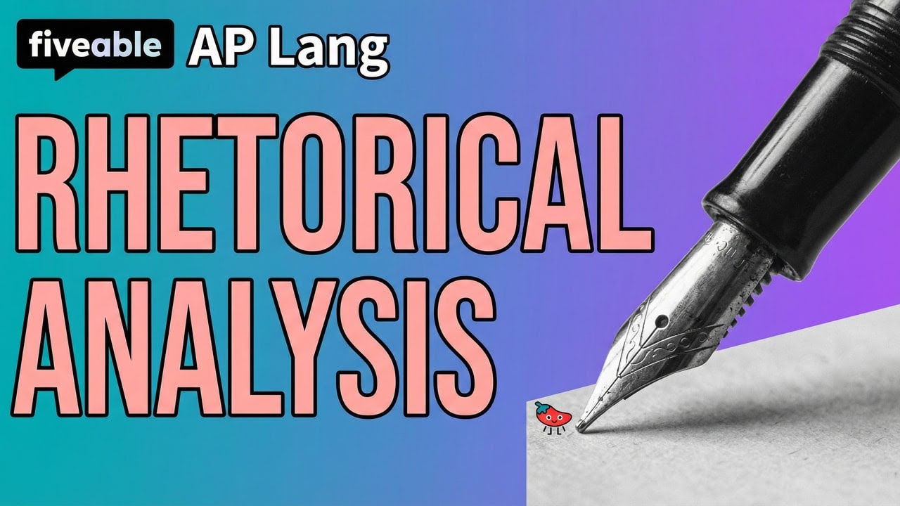 AP Lang CRAM – Rhetorical Analysis Essay Strategies | Fiveable Cram Archive
