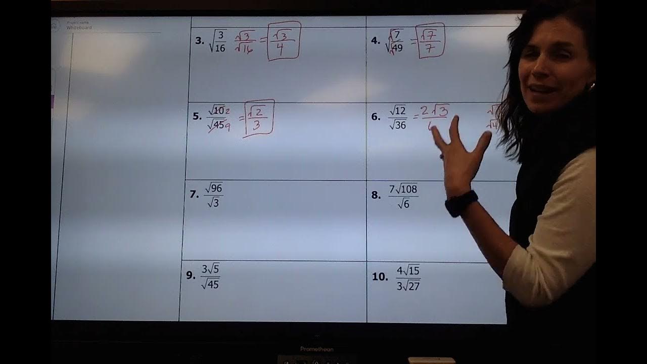 unit 10 dividing radicals - YouTube