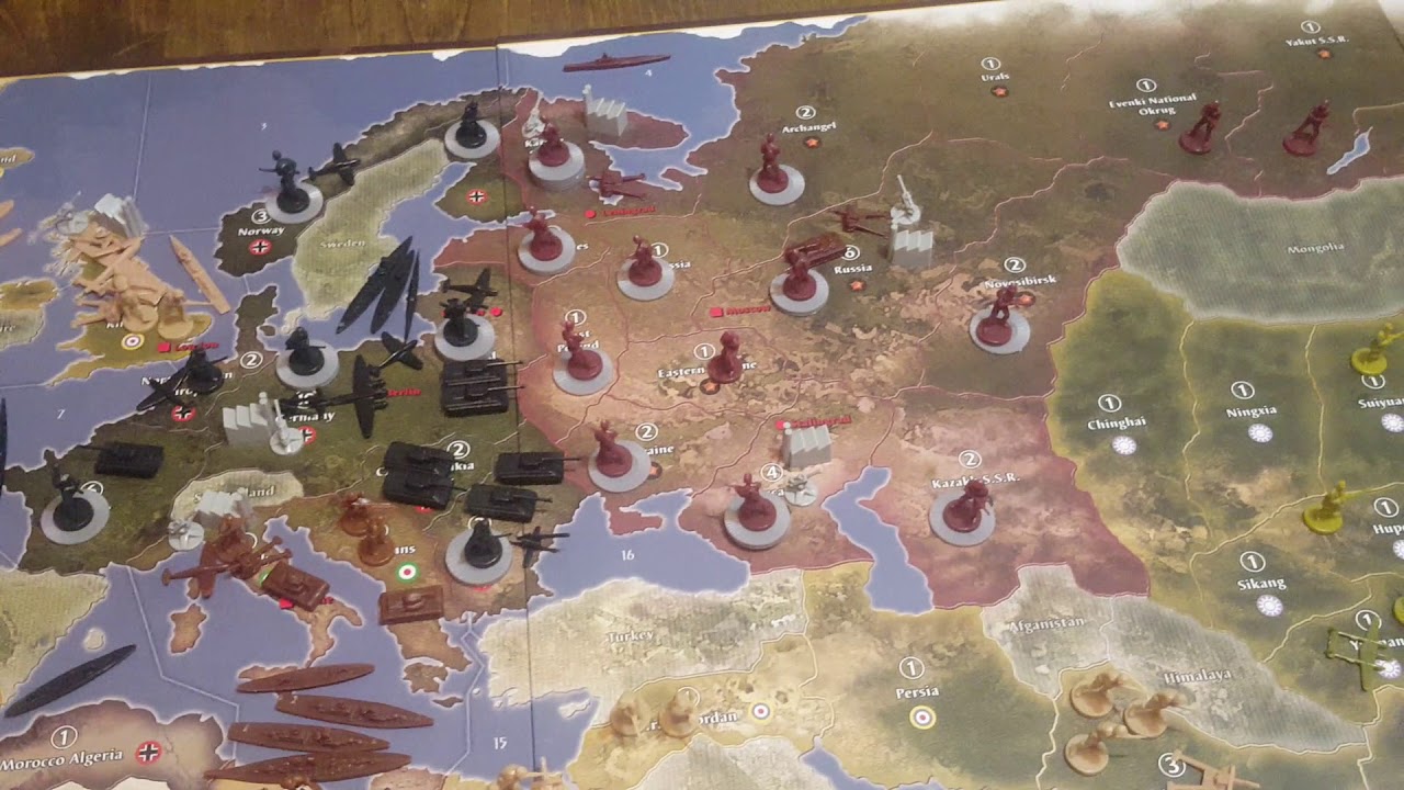 Axis and Allies Anniversary Edition: Soviet Union 1941 Setup - YouTube