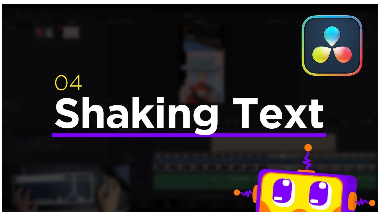 Shaking Text | #04 DaVinci Resolve Clipping Tutorial - YouTube