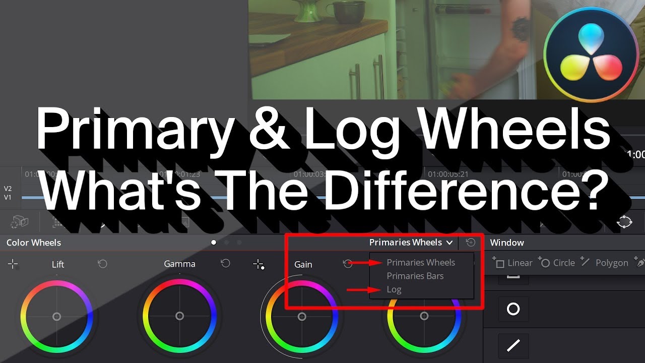 Primary Wheels vs Log Wheels In Davinci Resolve 15 & 16 - YouTube