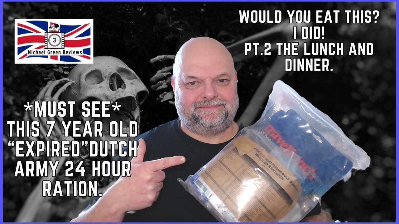 *MUST SEE* THIS DUTCH ARMY, 24H, "7 YEAR OLD" OUT OF DATE COMBAT RATION ...
