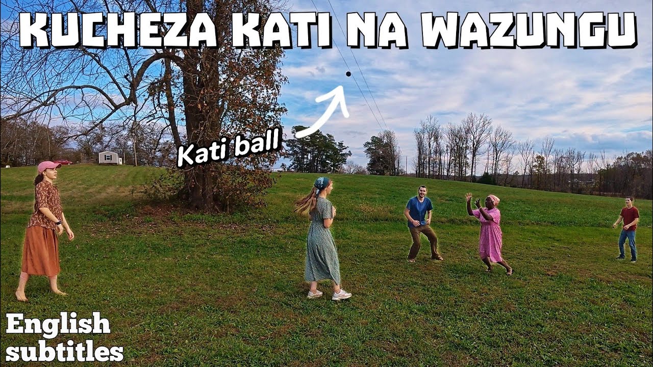 Playing "Kati" ball with Baba Jimmy's | Kenyan game - YouTube