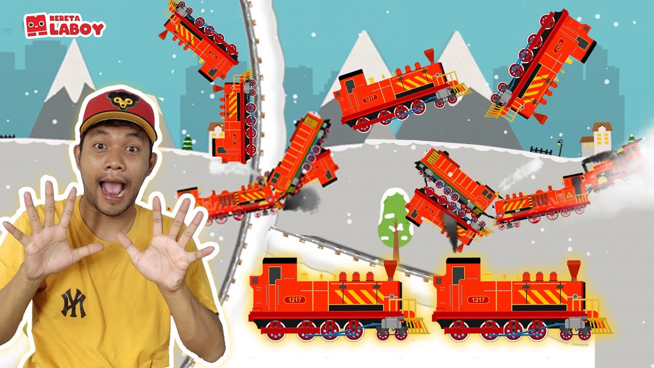 Labo Brick Train | Build Train #81 | Red Locomotive Train Crashed On ...