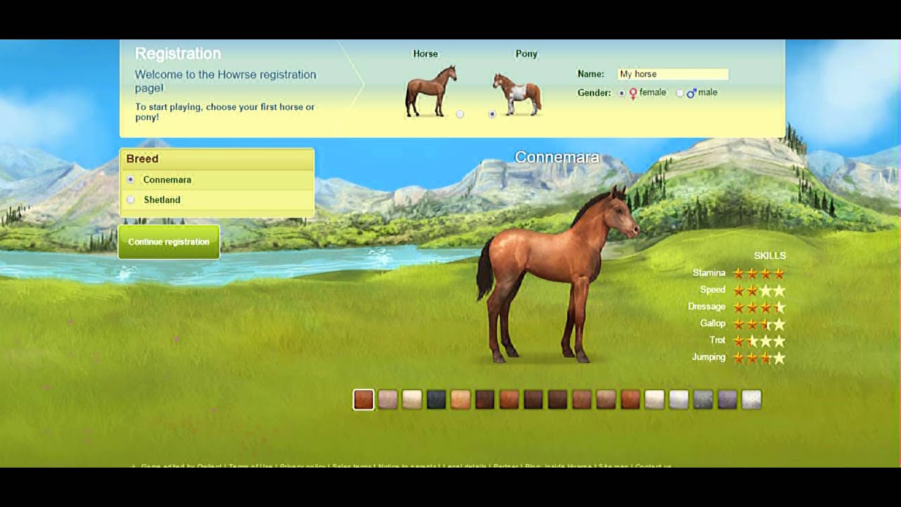 An introduction to Howrse: Signing up by WinterKnabstrupper - YouTube