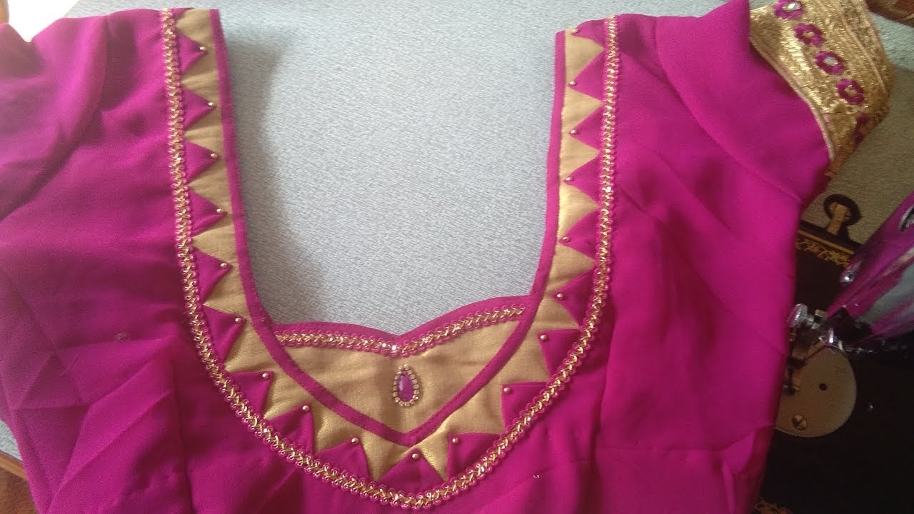 Simple and easy Blouse design - YouTube