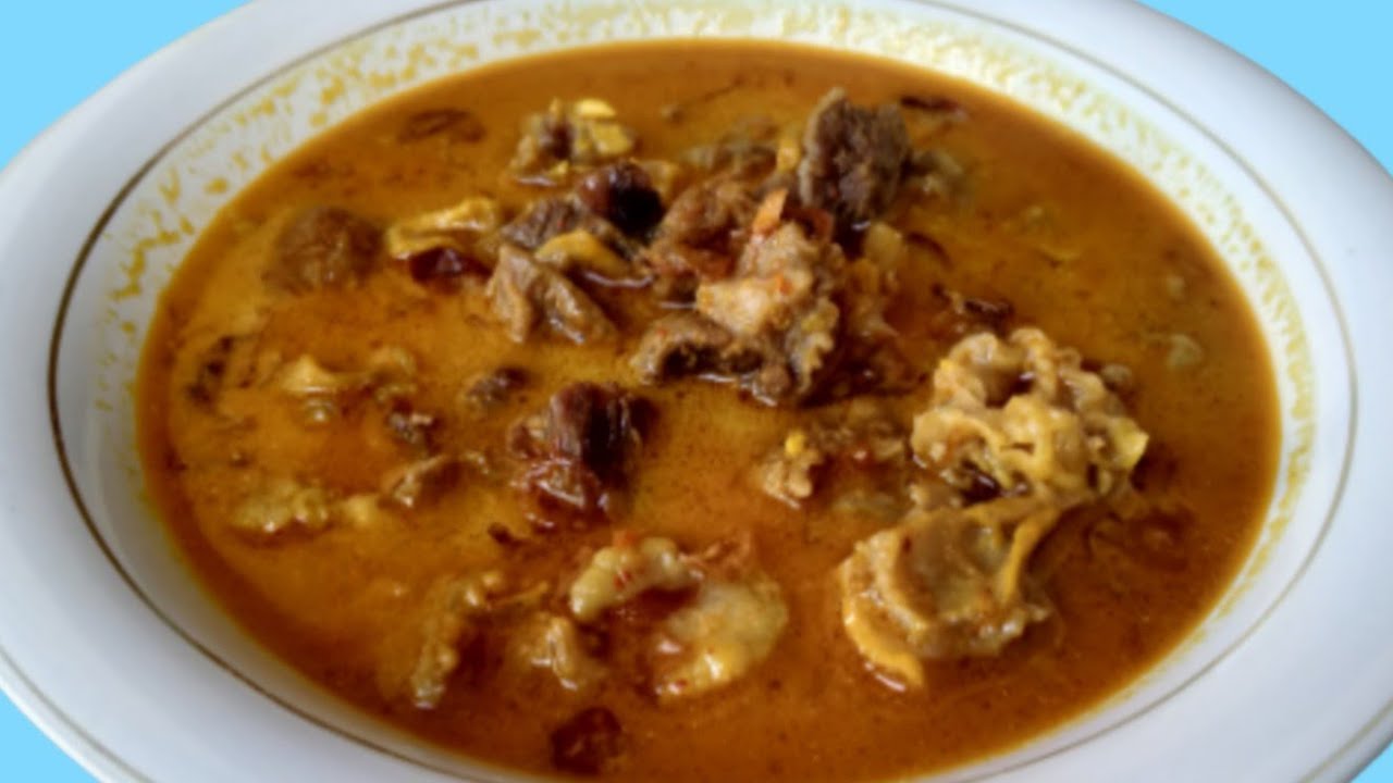 RESEP SAYUR DAGING SAPI KUAH SANTAN PEDAS - YouTube