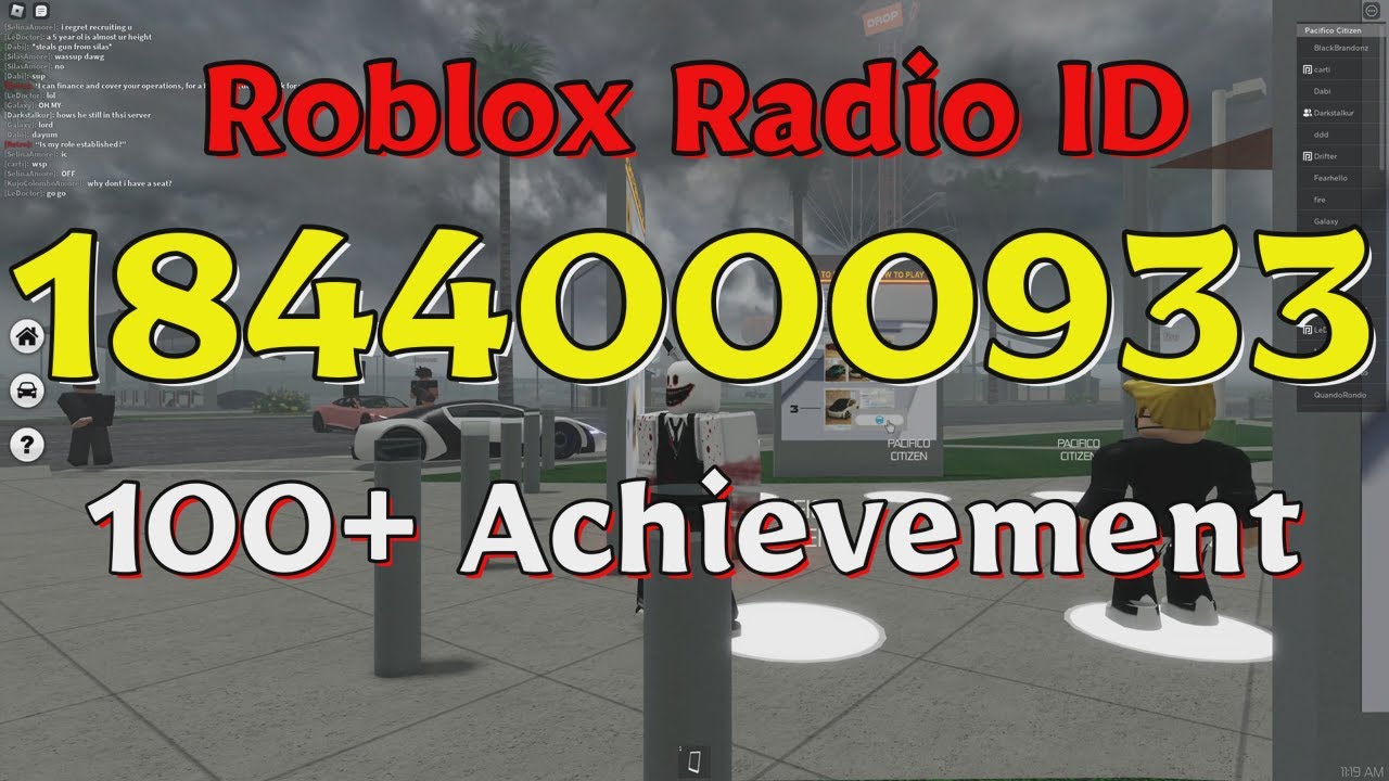Achievement Roblox Radio Codes/IDs - YouTube