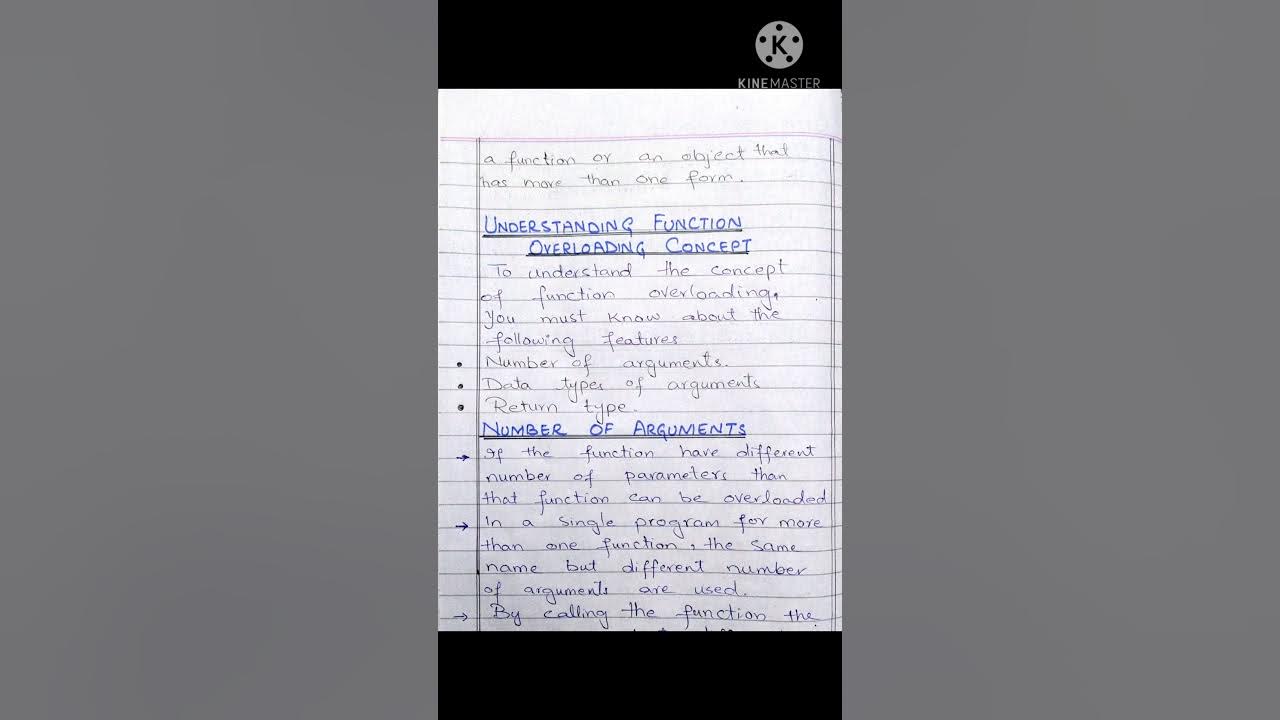 F.Sc part-2 ADVANTAGES OF FUNCTION OVERLOADIN, UNDERSTANDING FUNCTION ...