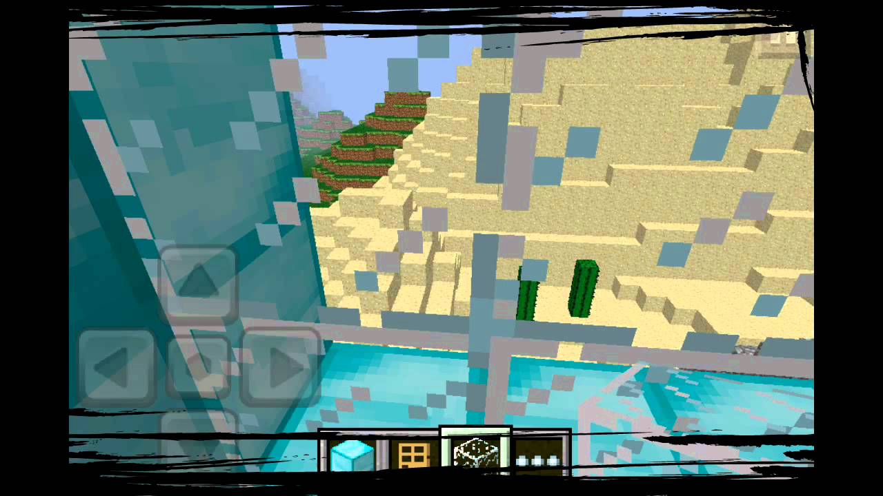 My castle in minecraft pocket edition - YouTube