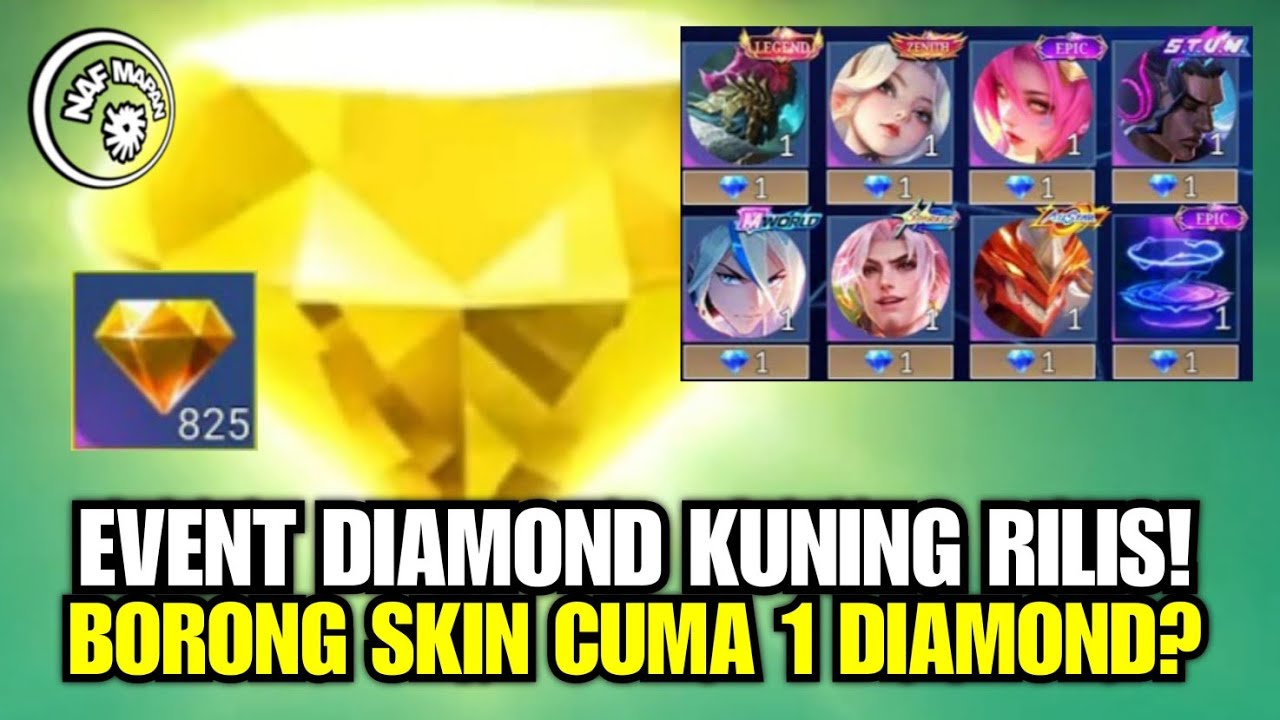 EVENT DIAMOND KUNING RILIS - BORONG SKIN CUMA 1 DIAMOND - YouTube