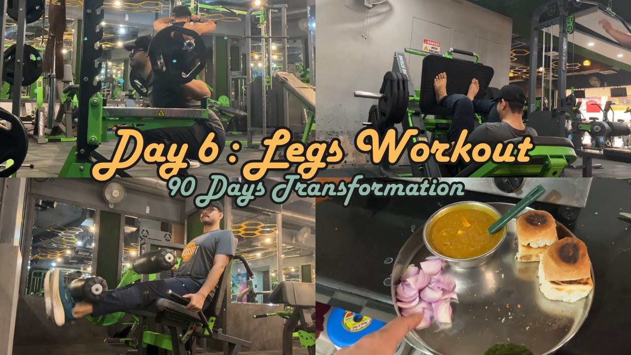 90 Days Transformation Day 6 | Starting Over | Legs Workout ...