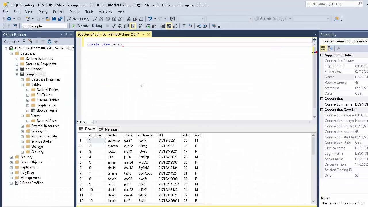 Vistas en Base de Datos + ejemplo en SQL Server - YouTube