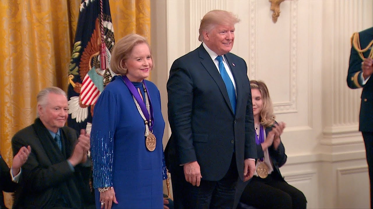 President Trump awards Sharon Percy Rockefeller the National Medal of ...