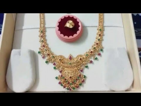 Latest gold necklace collections with cost // under 50k - YouTube