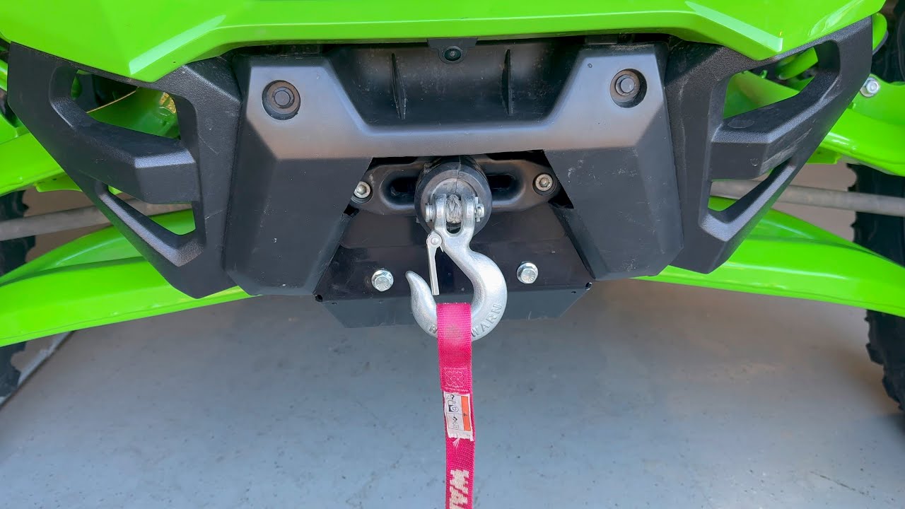 Sunday SxS: Kawasaki Teryx H2 Winch Bracket Install - YouTube