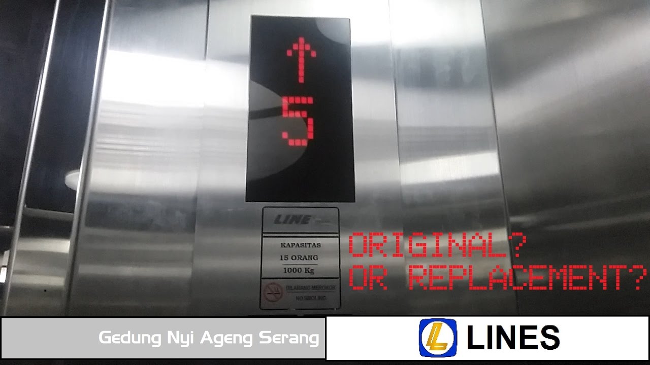 LINES Elevator at Gedung Nyi Ageng Serang Kuningan - YouTube