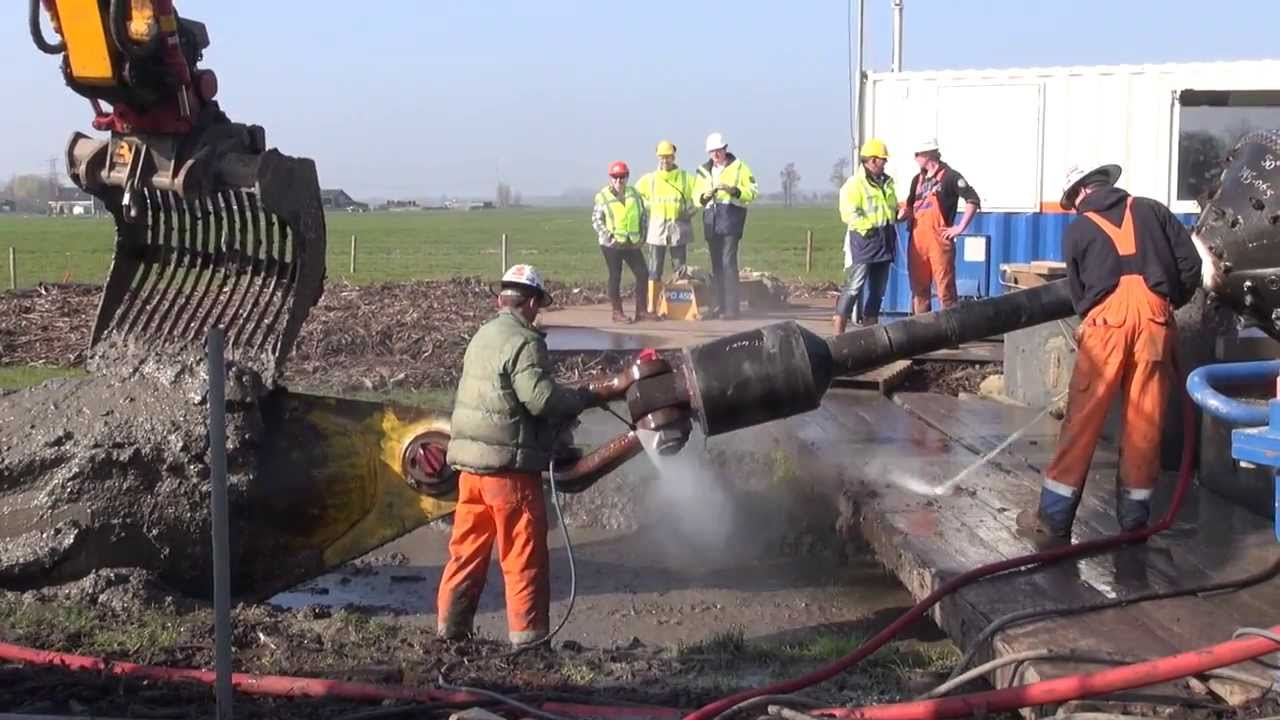 Laatste boring Beverwijk-Wijngaarden - YouTube
