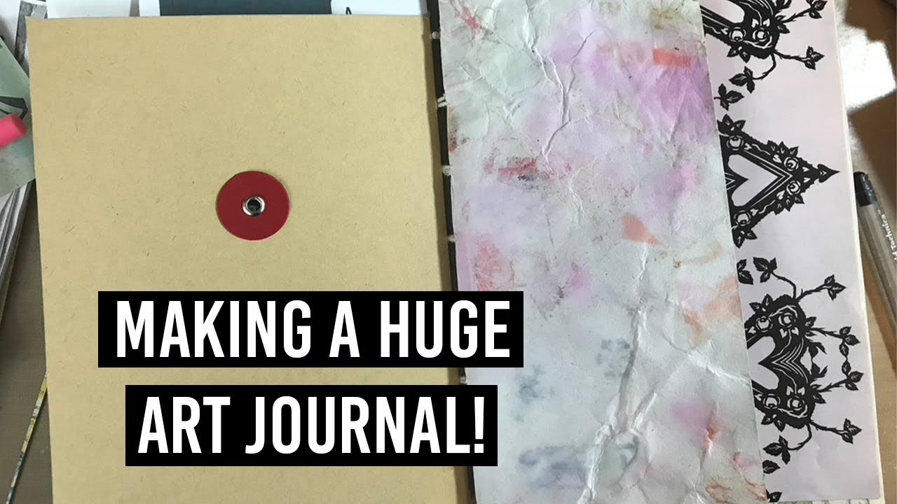 Making An Art Journal From an Old Book - 2021 Art Journal Bookbinding ...