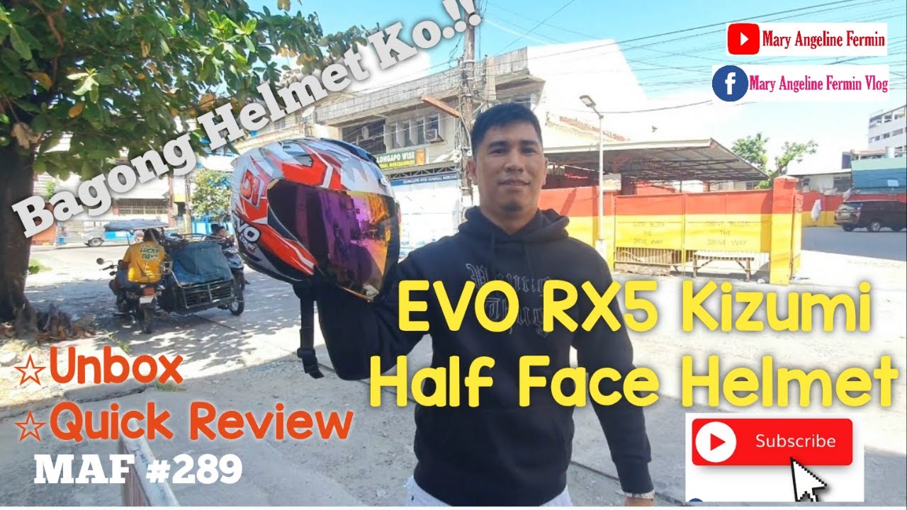 Evo RX5 Kizumi Half Face Helmet | MAF # 289 - YouTube
