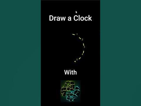 Draw a Clock | Python Turtle Graphics | #shorts #python #turtle # ...