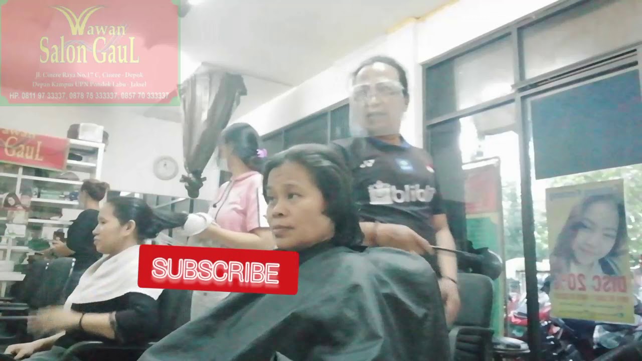 Potong Rambut Bondol Nyelip - YouTube
