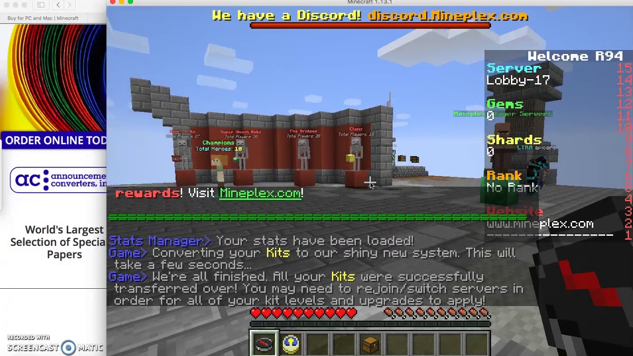 How to Add a Minecraft Multiplayer Server to ur Minecraft Server List ...