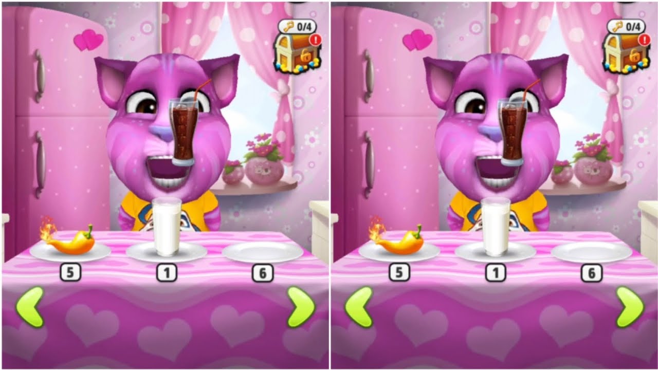 Talking Tom 2 Cat | Eating Food 🍇🍉 - YouTube