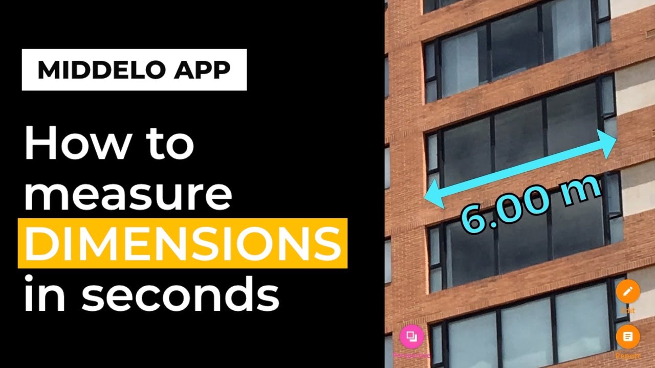 How to measure facades with it's dimensions with MIDDELO - YouTube