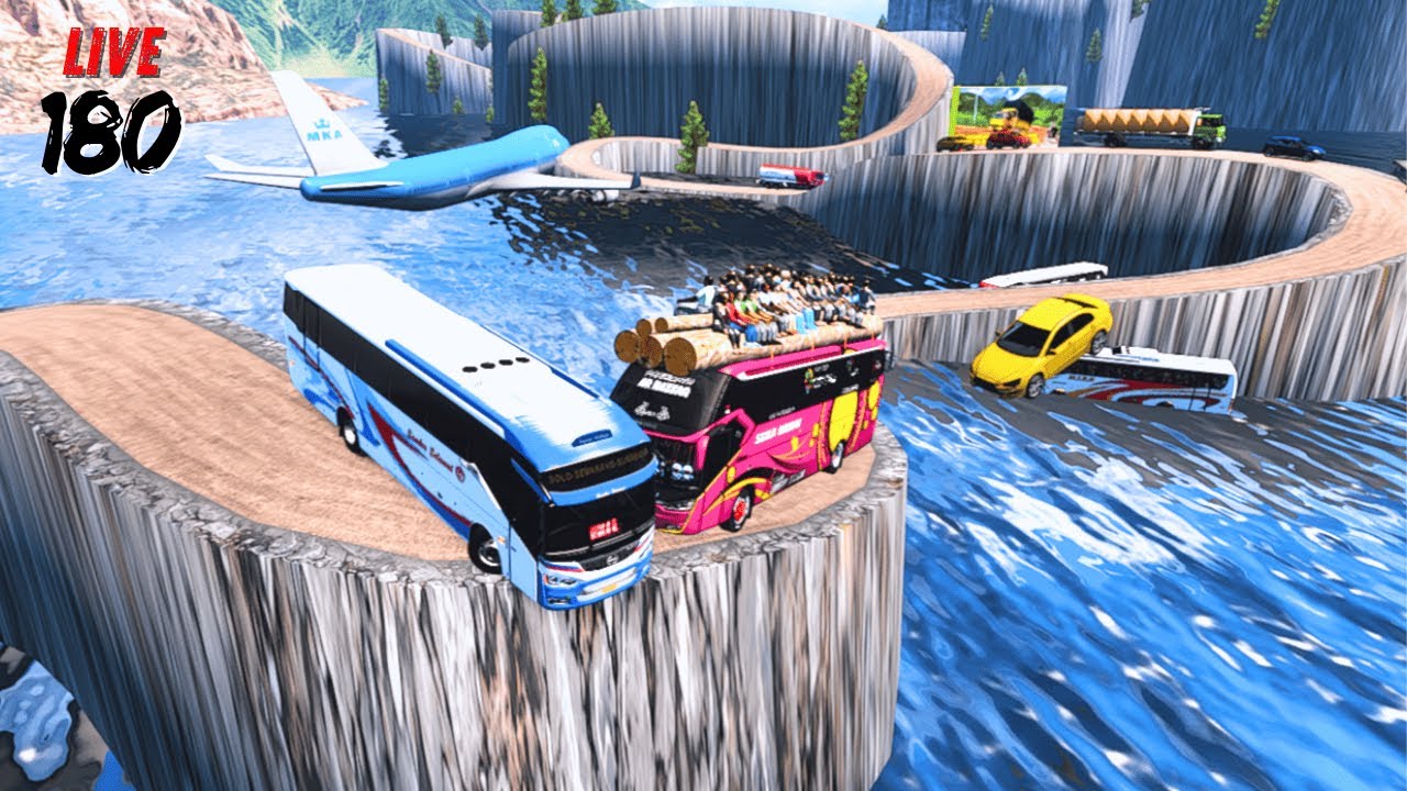 Surviving the Sharpest Turns with a Fully Loaded Bus 180 # ...