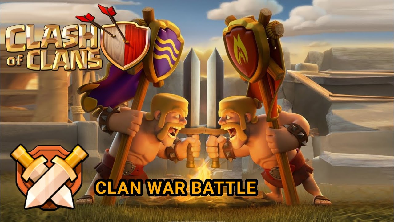 Clash Of Clans - Clan War Battle Gameplay - YouTube