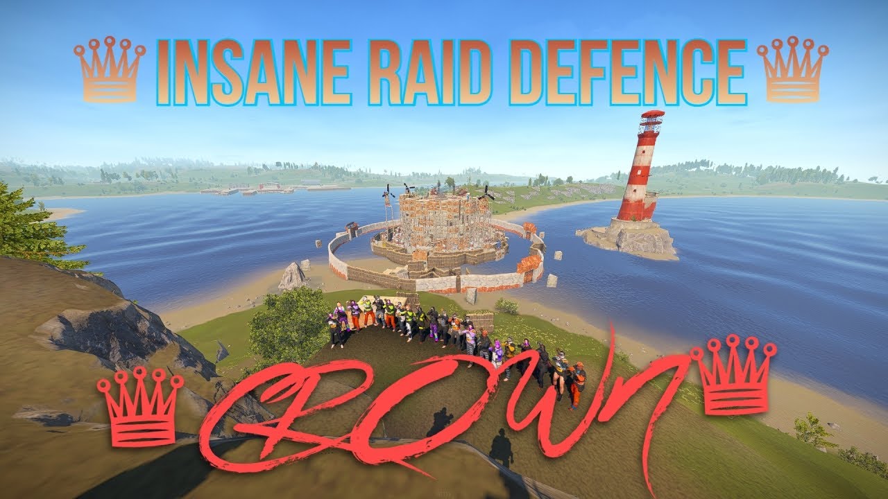RUST | ZERG PROGRESSION | 14 VS 84 RAID DEFENSE | CROWN ♛ CLAN ...