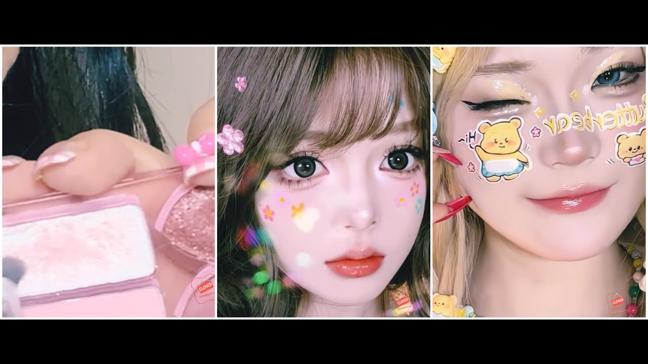 CUTE AESTHETIC Makeup Tutorial: SOFT and ADORABLE Looks 💖 - YouTube