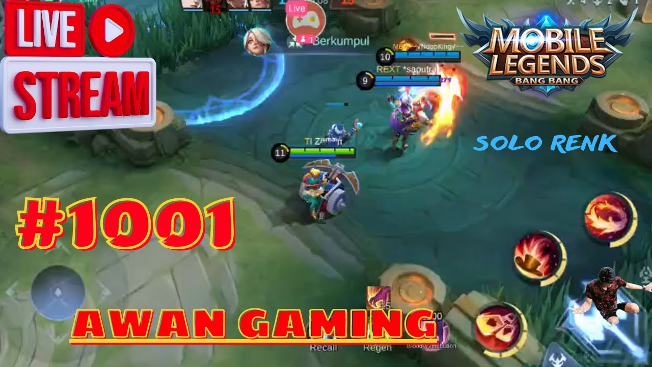 Awan gaming | Mobile Legends: Bang Bang | solo renk | #1000 - YouTube