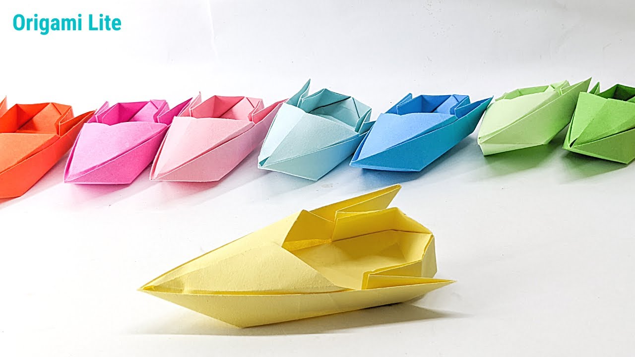 How To Make An Origami Boat Easy - YouTube