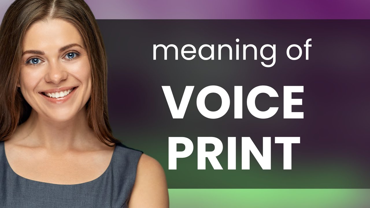 Understanding "Voice Print": A Guide to Unique Vocal Identity - YouTube