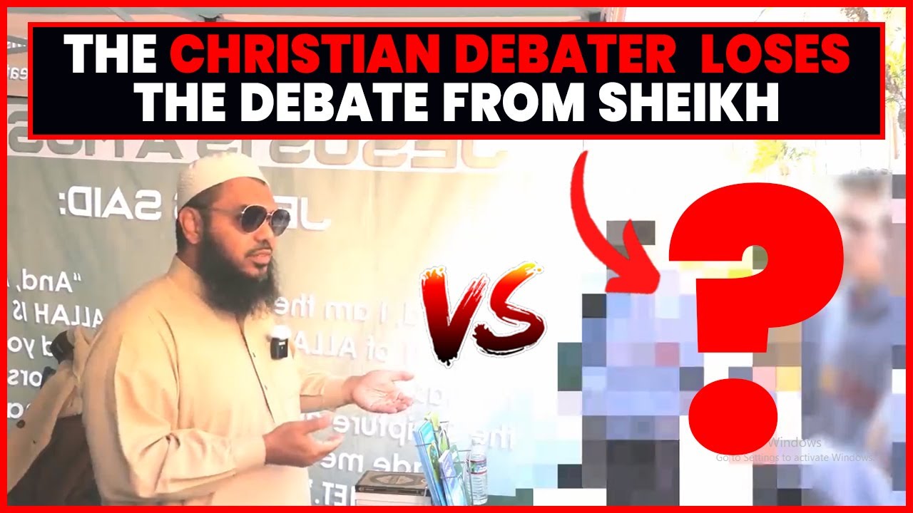 The Christian Debater Loses The Debate From Sheikh - YouTube