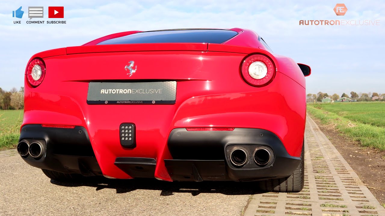 Ferrari F12 berlinetta EXHAUST SOUND and START UP revs - YouTube