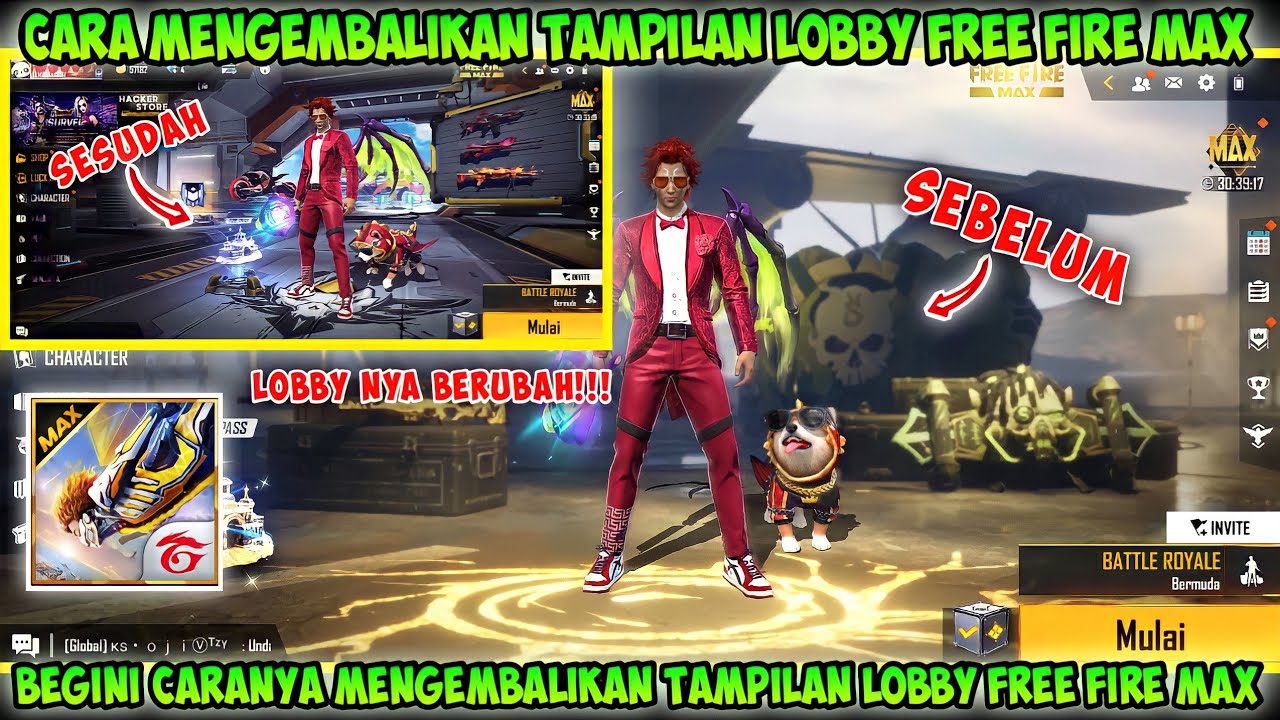 CARA MENGEMBALIKAN TAMPILAN LOBBY FREE FIRE MAX - YouTube