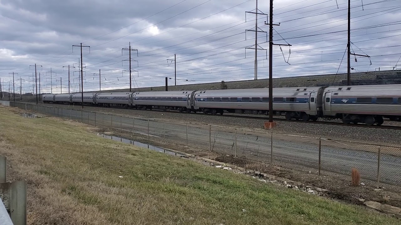 Amtrak Northeast Regional train 99 with Coke engine 606 - YouTube